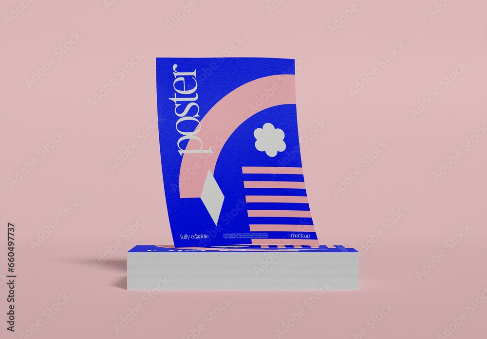 Stacked Posters Mockup Stock Template | Adobe Stock