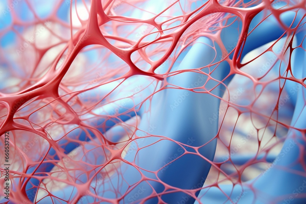 Structure of collagen, primary protein in connective tissue. Generative ...