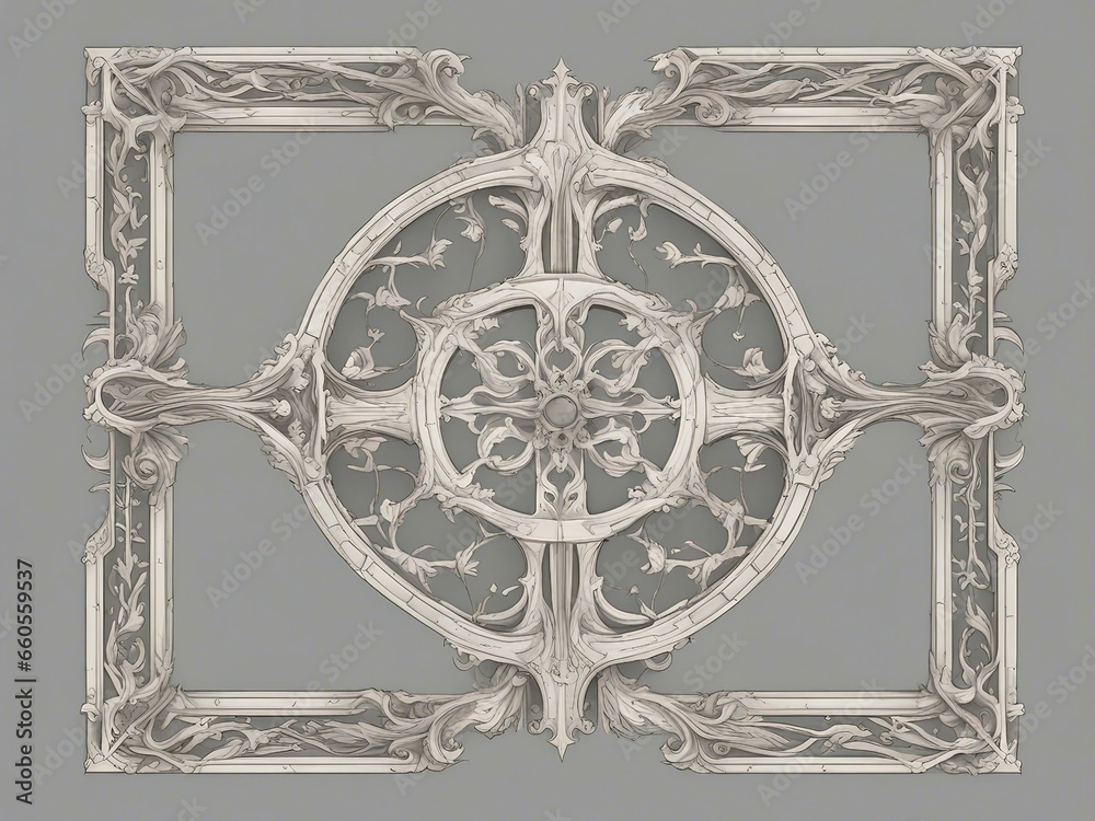 medieval banner,fantasy banner, medieval frame design for fantasy games ...