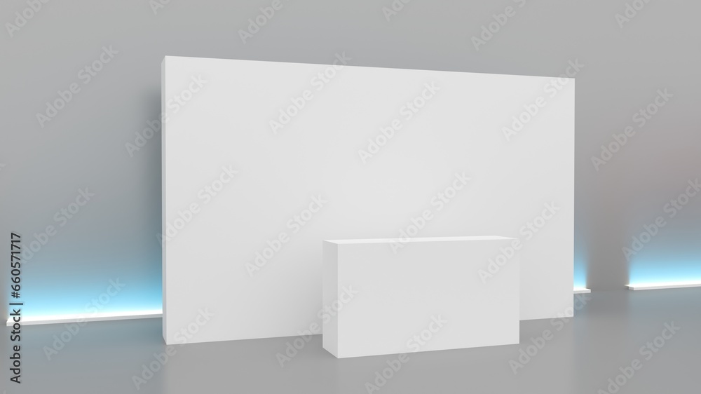 Welcome desk. Info desk, counter, event area, welcome counter mockup ...