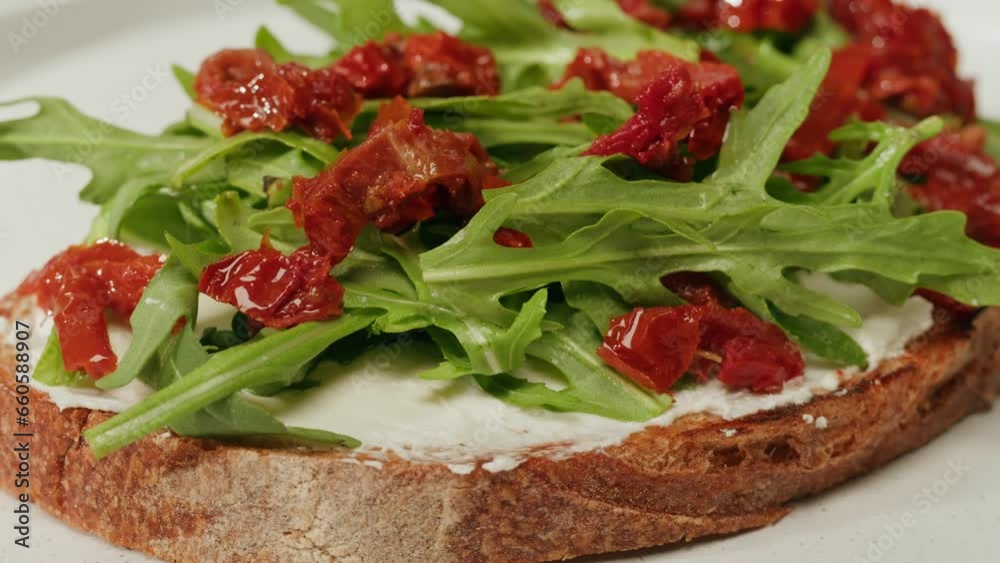 American pastrami sandwich in New York ham meet cuts. chef cooking ...