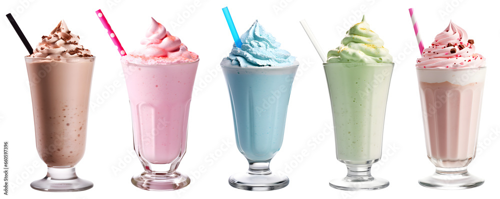 Milkshake Smoothie in cup on transparent background cutout, PNG file ...
