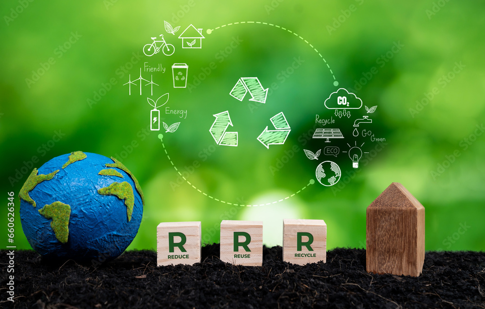 Eco friendly green business company commitment to RRR recycle reduce ...