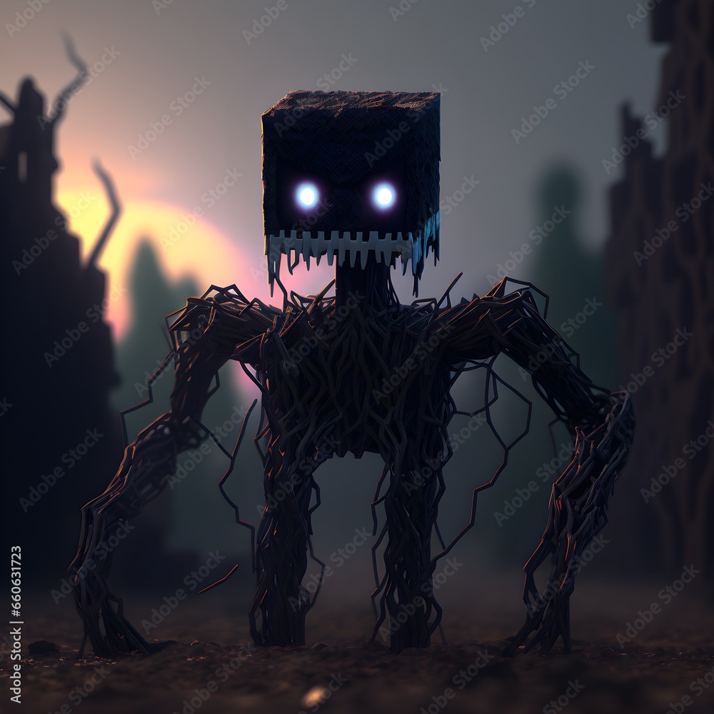 horrific realistic minecraft enderman enderman terrifying enderman has ...