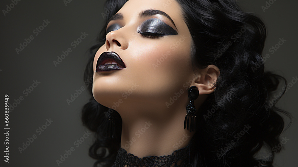 Lips painted black on the cover of 'LIPS'. Mysterio's Lips: Eclipse of ...