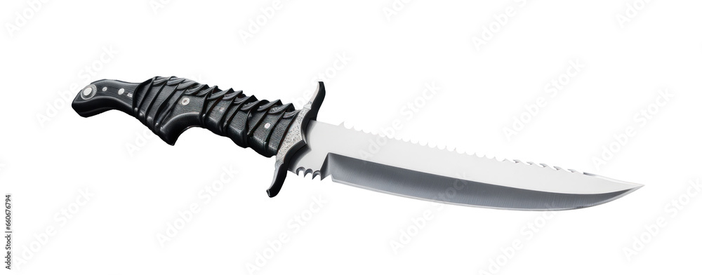 combat knife, png file of isolated cutout object with shadow on ...