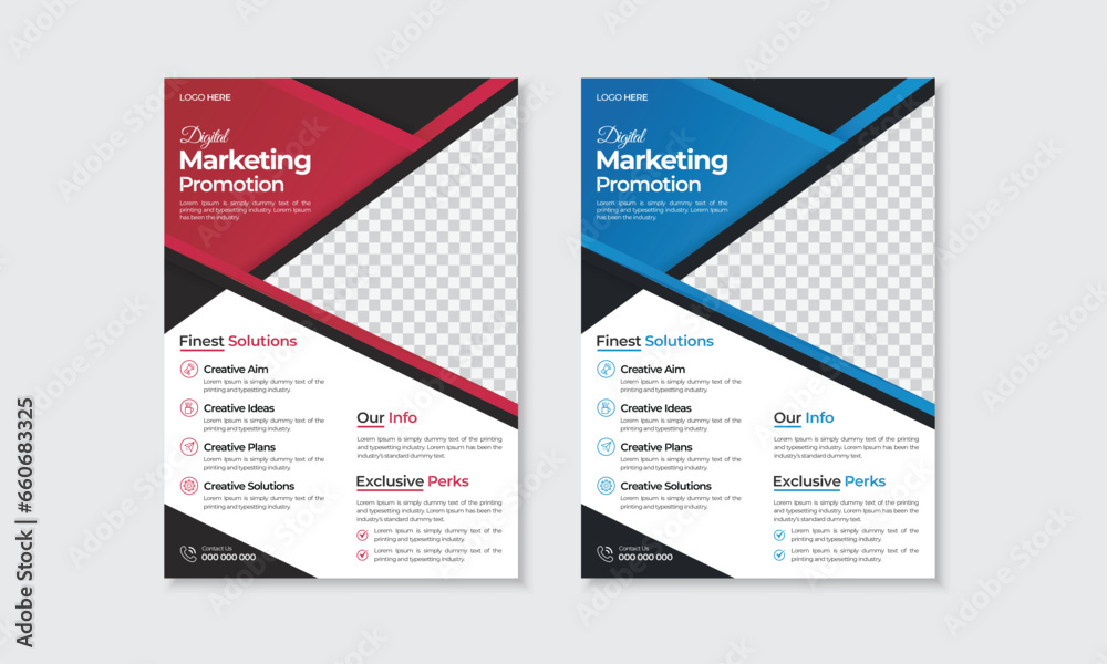 Modern corporate professional business flyer design template, new ...
