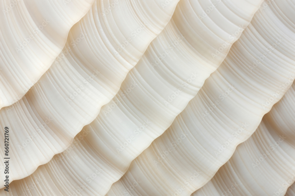 Texture of a Ribbed Seashell Surface The surface of this shell is ...