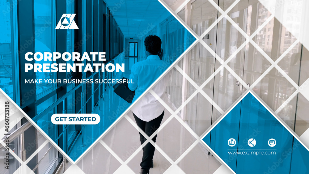 Grid Corporate Promo Stock Template | Adobe Stock