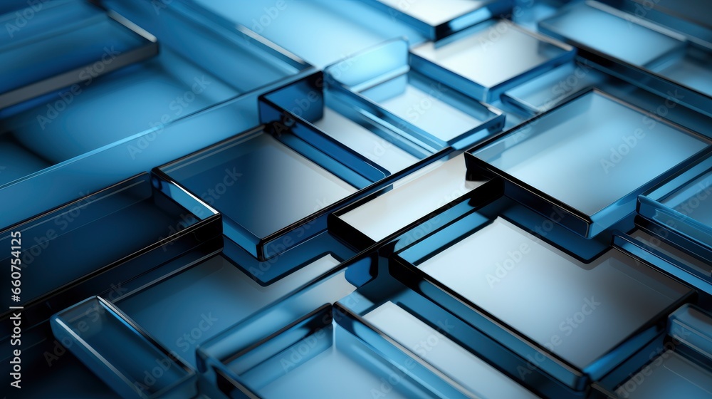 Blue background with abstract shapes,HD, Background Wallpaper, Desktop ...