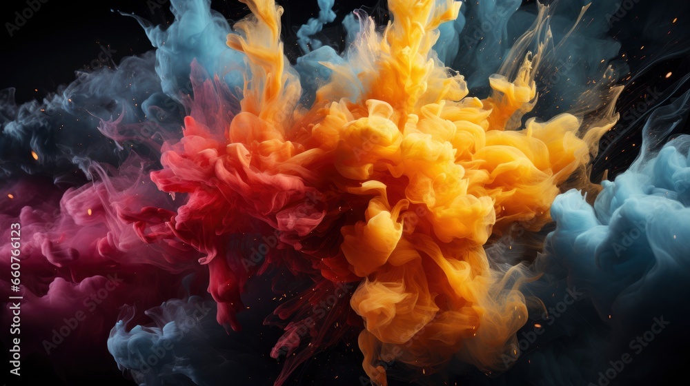 Color Splash Dark Background ,Desktop Wallpaper Backgrounds, Background ...