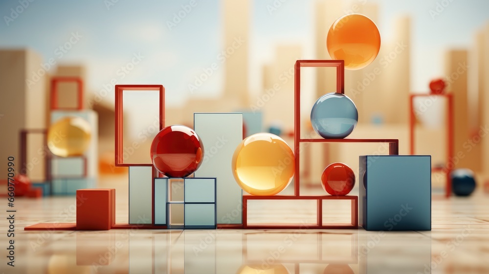 Flat Geometric Models Background ,Desktop Wallpaper Backgrounds ...