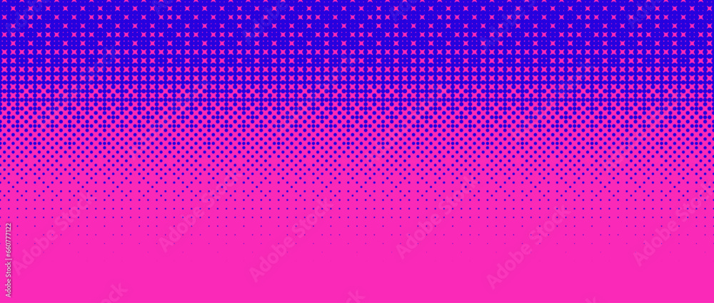 Pixelated bitmap gradient texture. Blue pink dither pattern background ...