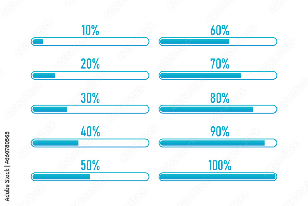 Vetor de Loading progress bar infographics vector graphic ready to use ...