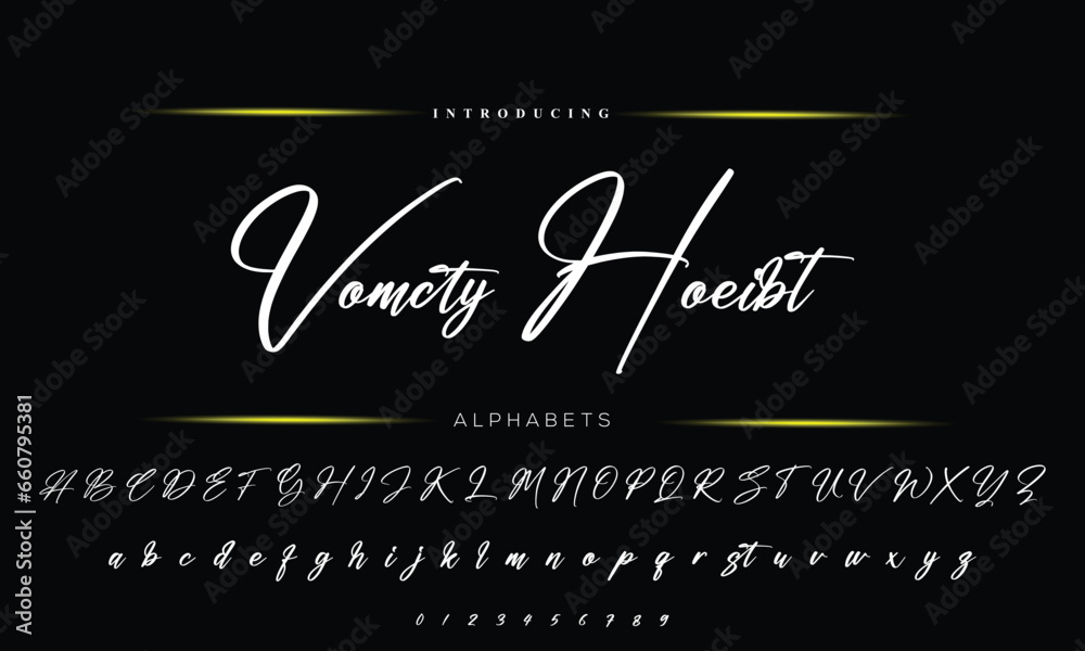 Hand drawn vector alphabet. Script font. Isolated letters written with marker, ink. Calligraphy ...