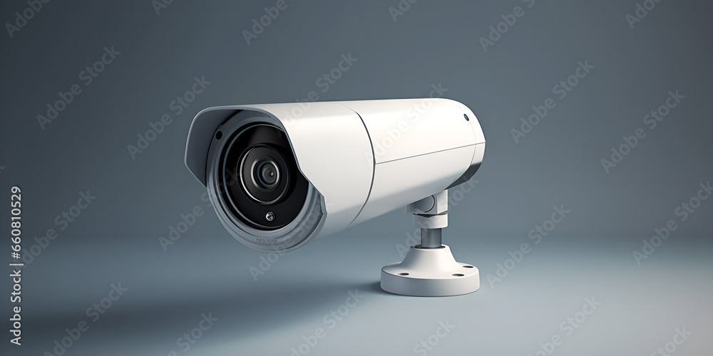 3D Rendering of Closed Circuit Television (CCTV) Camera Perspective ...