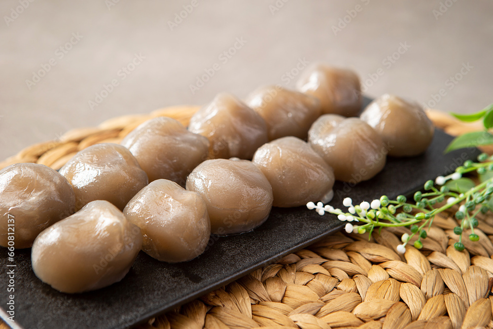 Potato Rice Cake, Korean traditional food Stock Photo | Adobe Stock