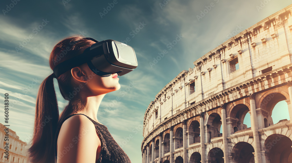 Virtual reality travel experiences for exploring landmarks, technology ...