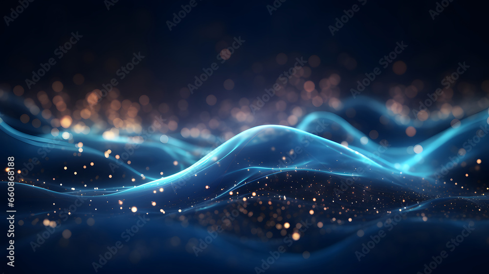 Abstract digital background. Technology background with connected dots ...