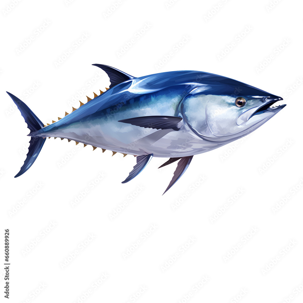 Bluefin tuna on transparent background PNG Stock-Illustration | Adobe Stock