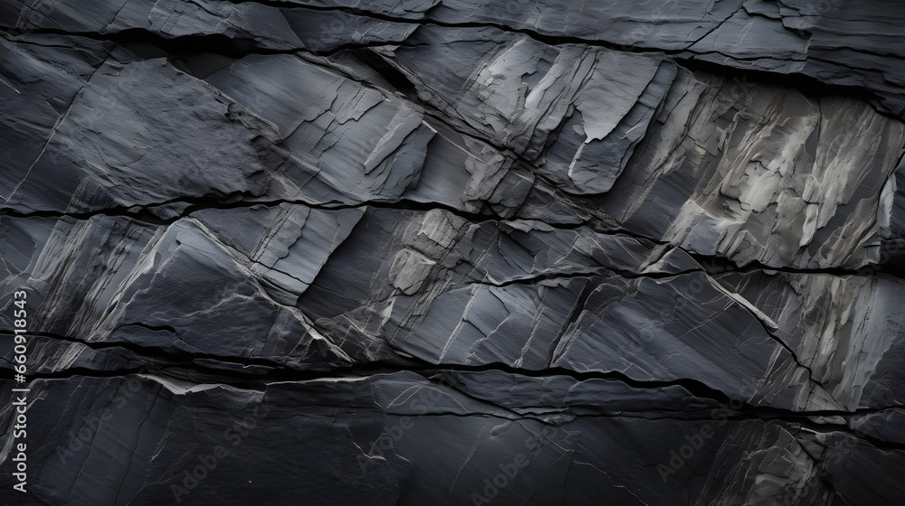 Dark rock texture background. Gray rock slate background.Black rock ...