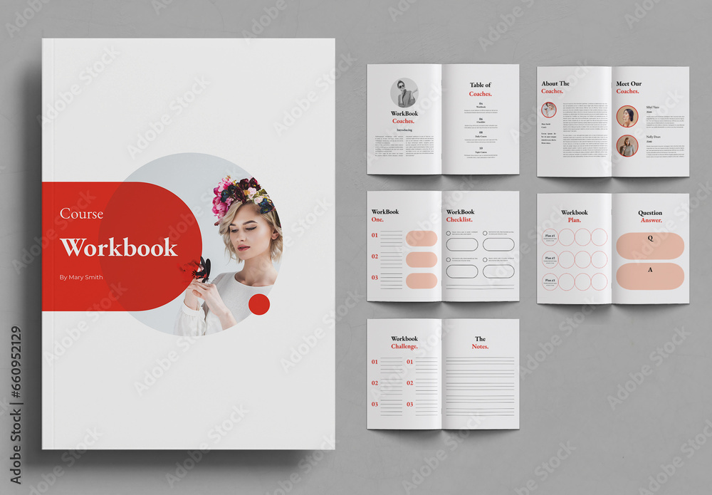 Workbook Template Stock Template | Adobe Stock