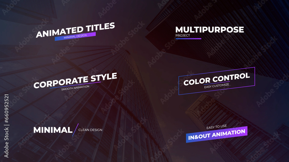Corporate Titles Stock Template | Adobe Stock