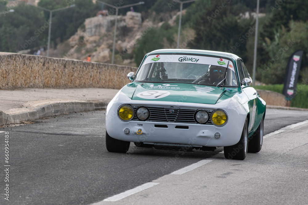 Preparations and qualifying races for drivers and cars on a road ...