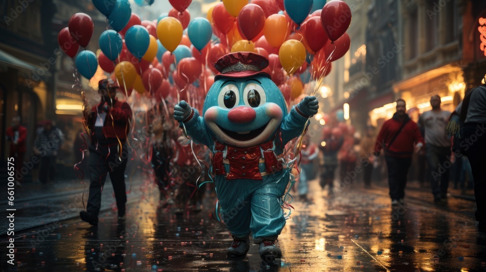 New Years parade Colorful floats Parade excitement, Background Image ...