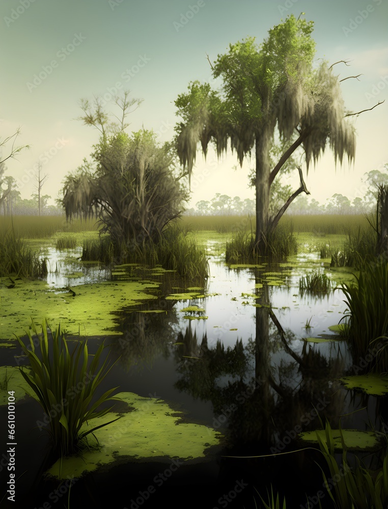 swamp filepe pantone style professional photography ultra sharp ...