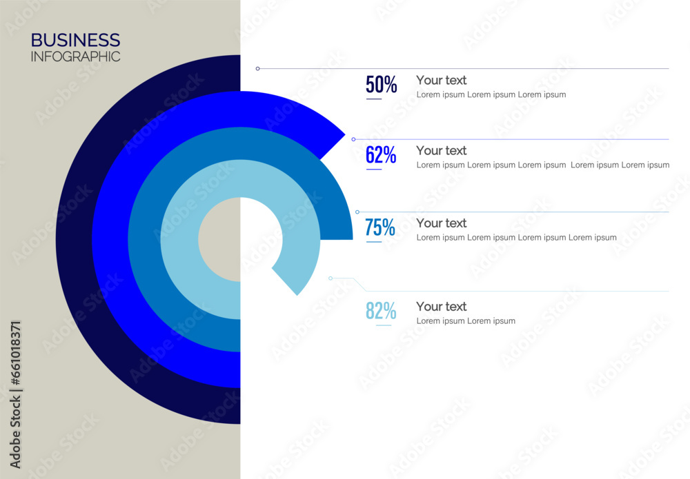 Infographic template for business. 4 Steps Modern Timeline diagram ...