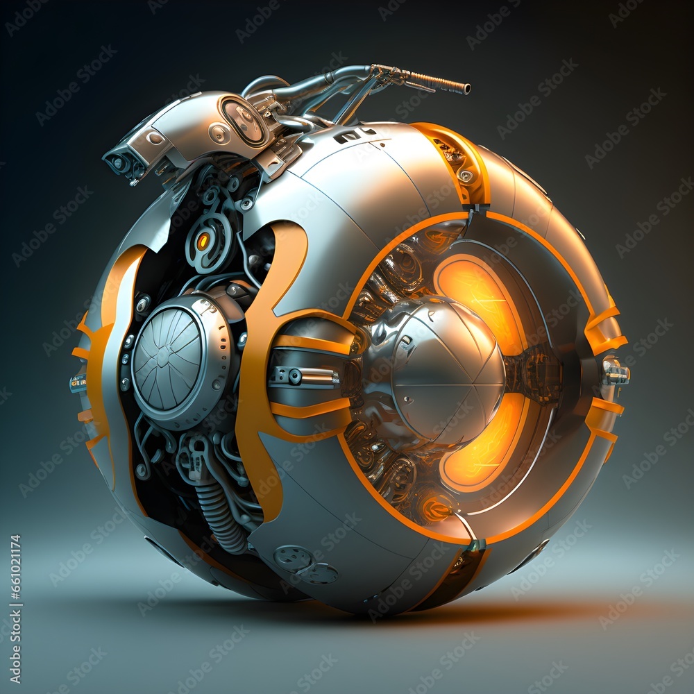 Supercycle Futuristic Motorcycle Spherical Wheel Mach Sharp Speed ...