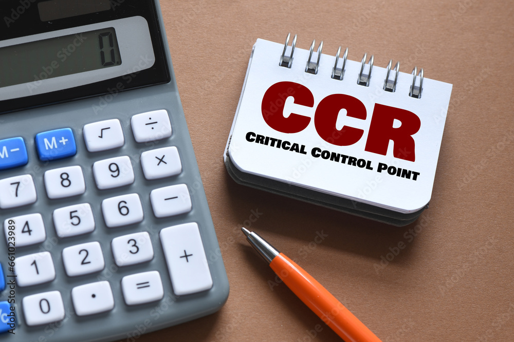 CCP Critical Control Point text on a notepad Stock Photo | Adobe Stock