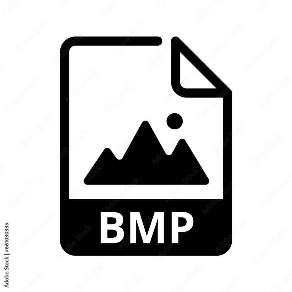 BMP File Icon. Vector File Format. BMP File Extension Modern Flat ...