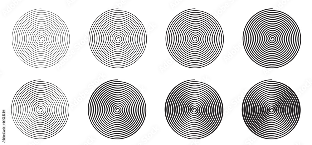 Hypnosis, hypnotic spiral line pattern. Circles patroon. Volute, spiral ...