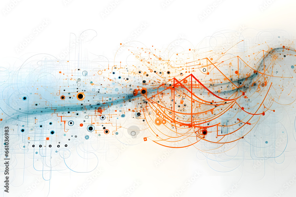 technic futuristic electonic network blockchain wallpaper with ...
