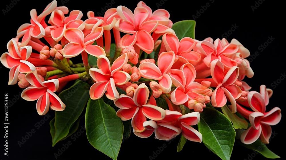 Flowers: Ixora, also called West Indian Jasmine, includes jungle flame ...