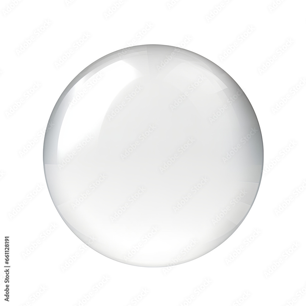 White round crystal ball isolated on transparent background PNG Stock ...