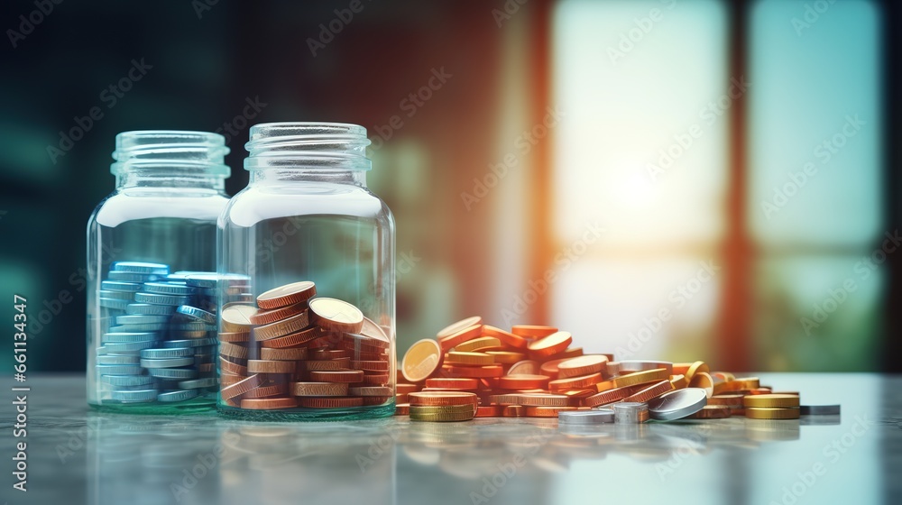 different bills and bottles for pharmaceutical and healthcare ...