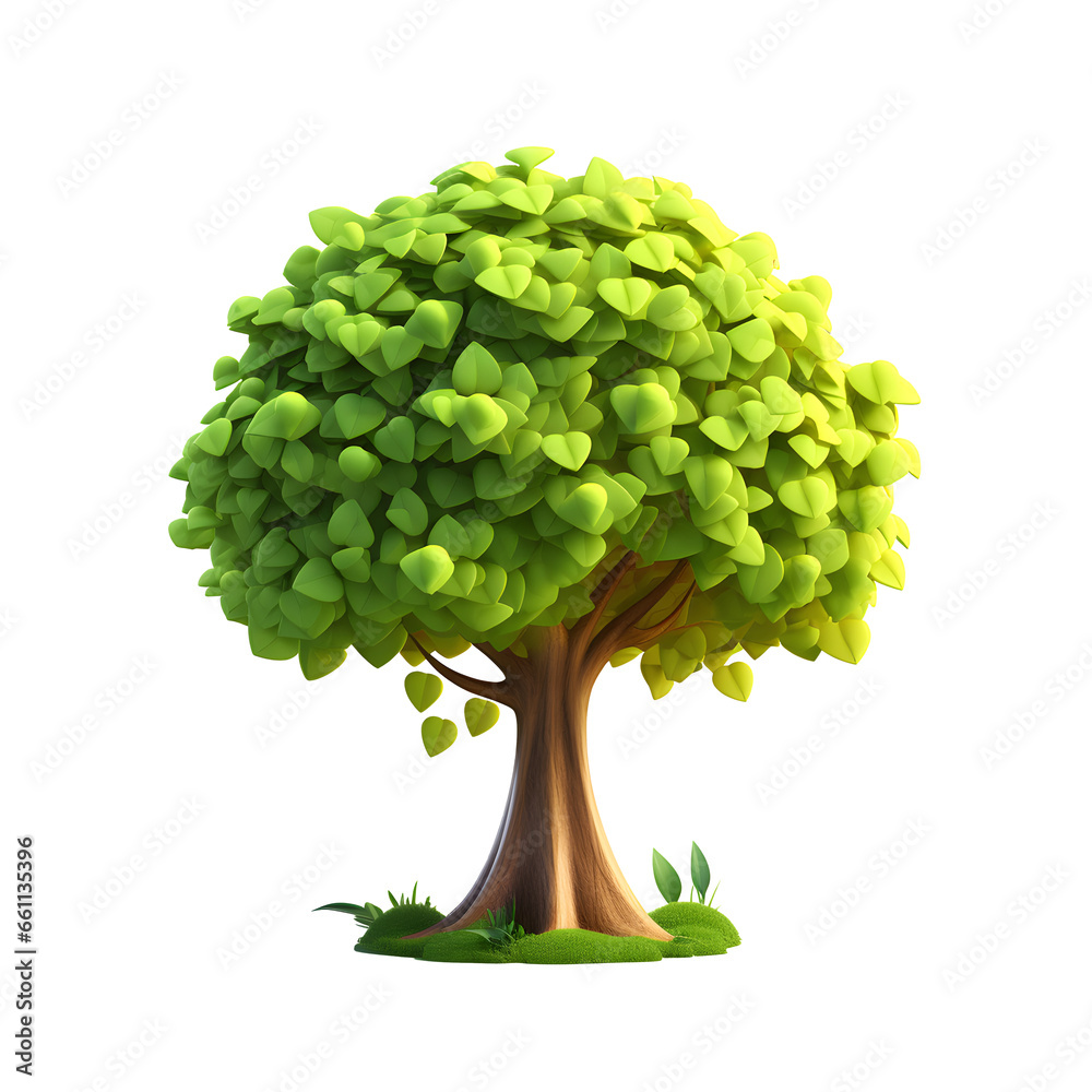 3d reality tree on transparent background, Realistic jungle tree on png ...