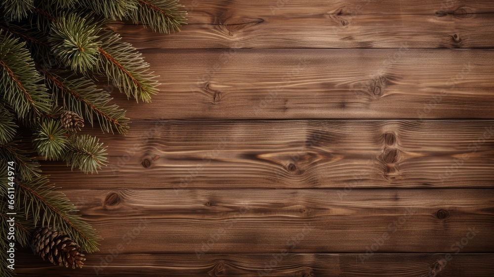 Explore the beauty of nature in this wide wood banner featuring spruce ...