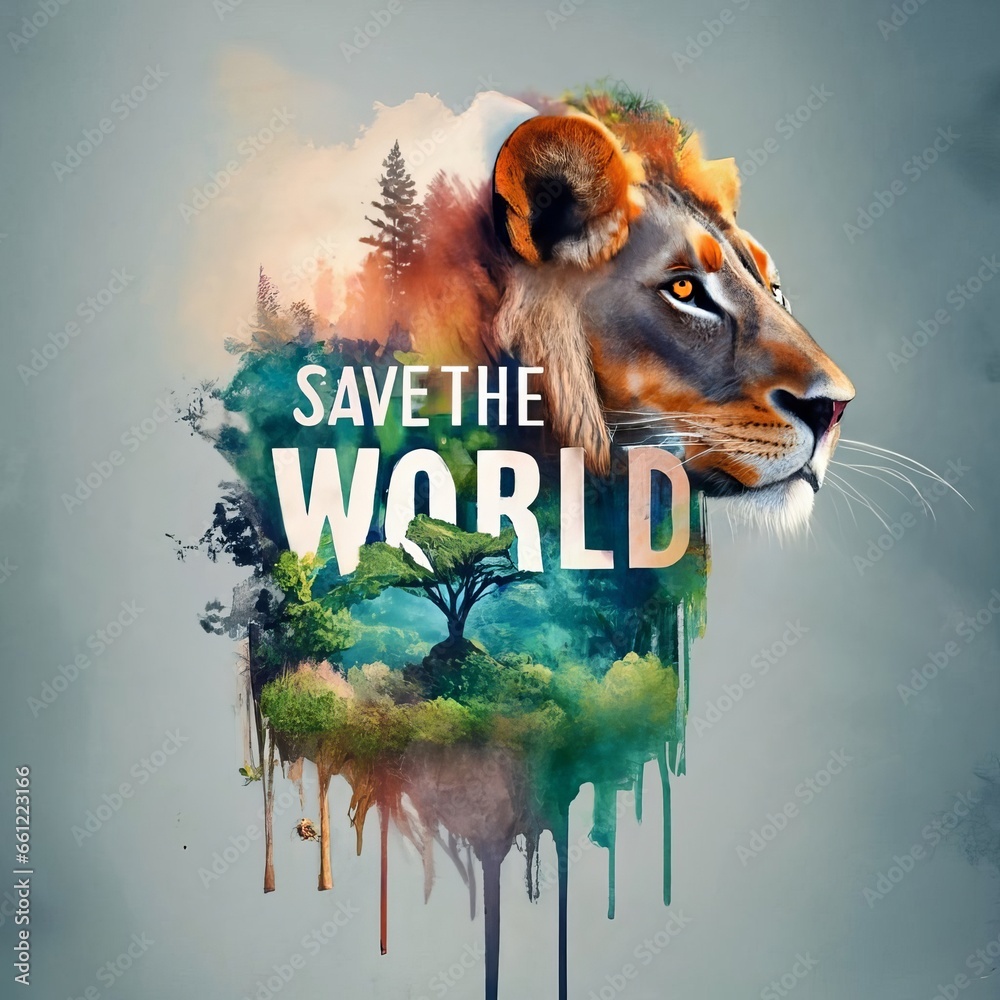 Save the world, endangered animal species. Preserve Earth's ...