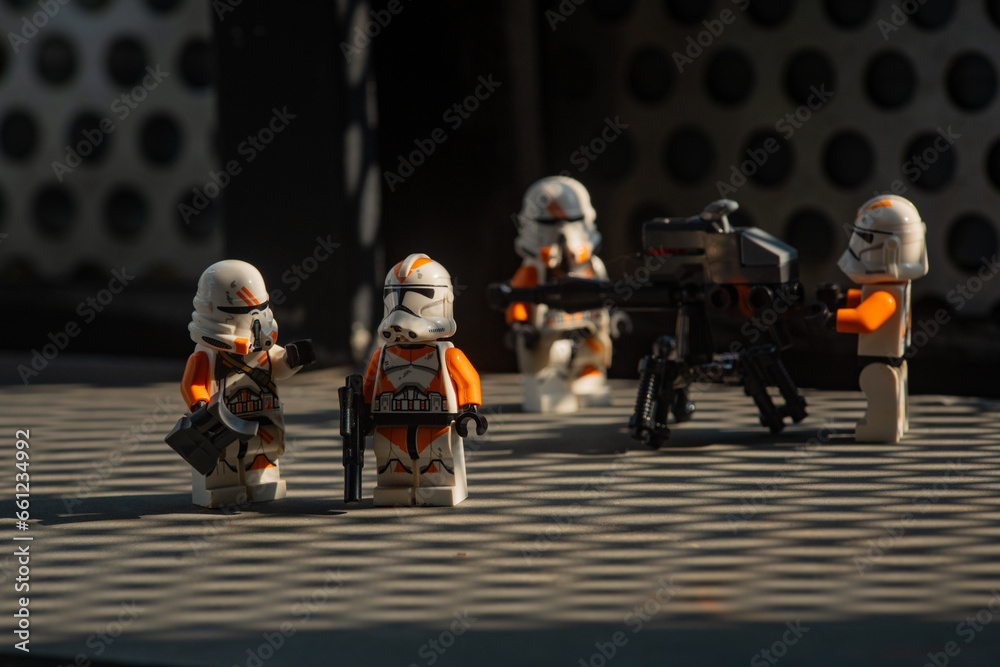 Depok, Indonesia - August 14, 2023: Lego toys photography recreating ...