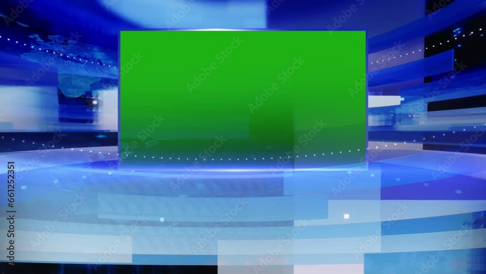 World Map News Intro Blue Background, Digital Breaking News Intro ...