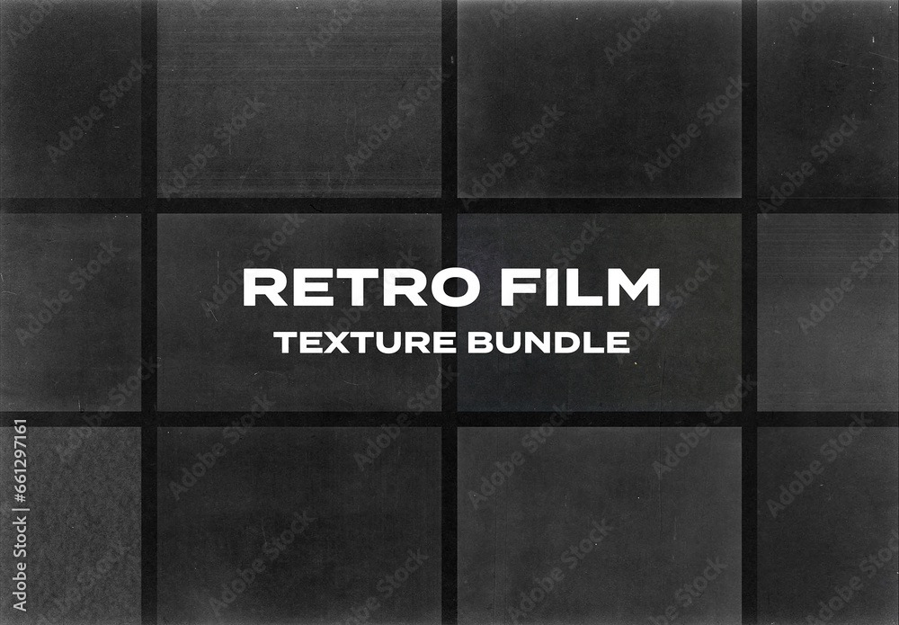 Modelo de Retro Film Frame Vintage Overlay Texture Bundle Pack do Stock ...