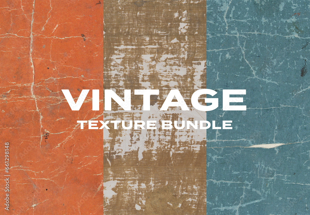 Vintage Paper Old Retro Grunge Overlay Texture Bundle Pack Stock ...
