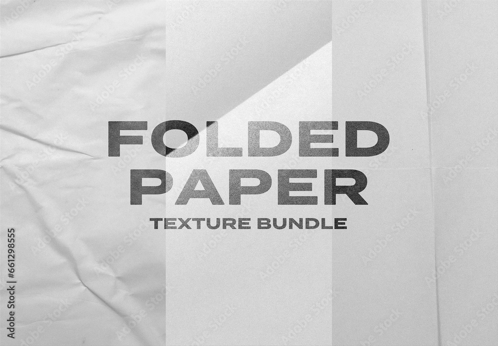 Folded Crumpled Paper Overlay Texture Bundle Pack Stock Template ...
