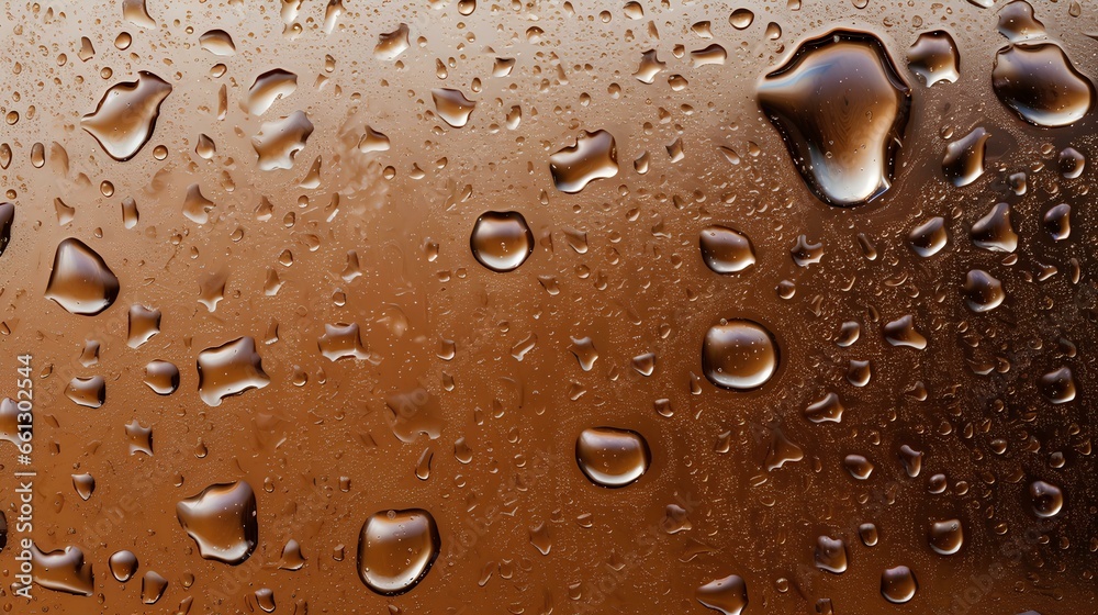 Condensation patterns on a cold beverage can in humid weather ...