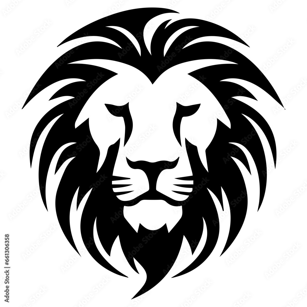 Lion growl head portrait sketch hand drawn engraving style vector ...