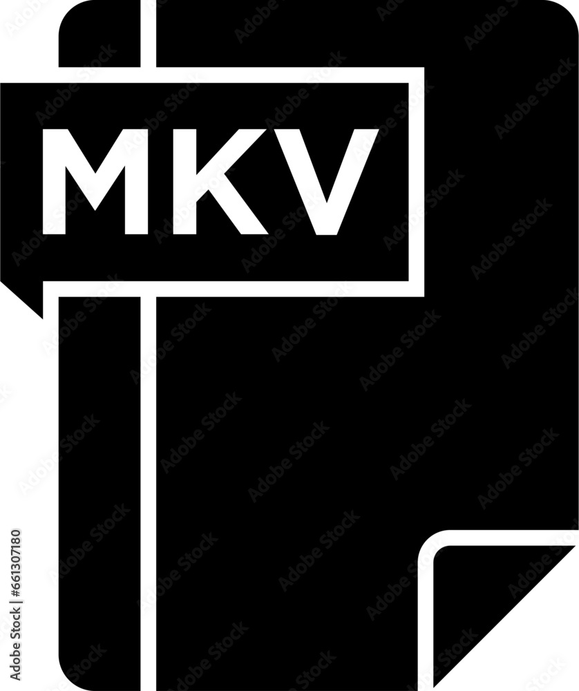 MKV Icon symbols pictograms design elements visual representations ...